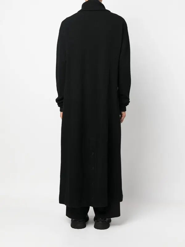 Yohji Yamamoto Fine-knit Ankle-length Coat