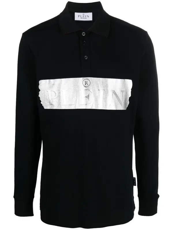 Philipp Plein Logo-print Polo Shirt - Black
