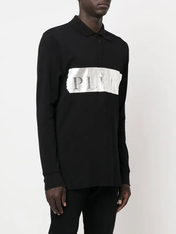 Philipp Plein Logo-print Polo Shirt - Black