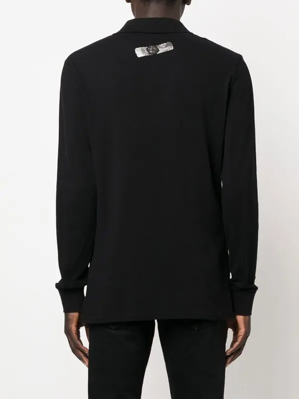 Philipp Plein Logo-print Polo Shirt - Black