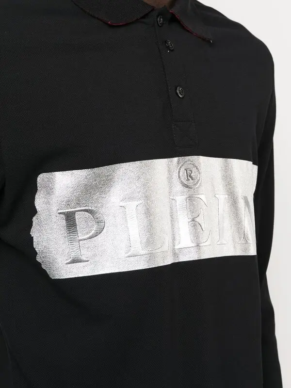 Philipp Plein Logo-print Polo Shirt - Black