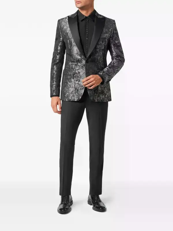 Philipp Plein Gothic Patterned Blazer