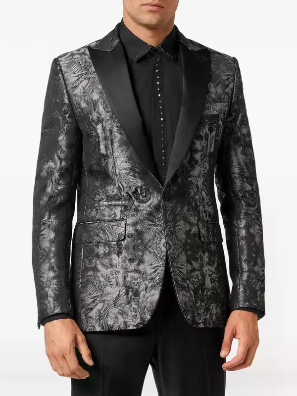 Philipp Plein Gothic Patterned Blazer