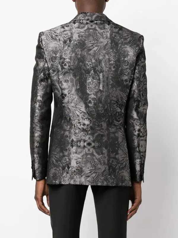 Philipp Plein Gothic Plein Jacquard Blazer