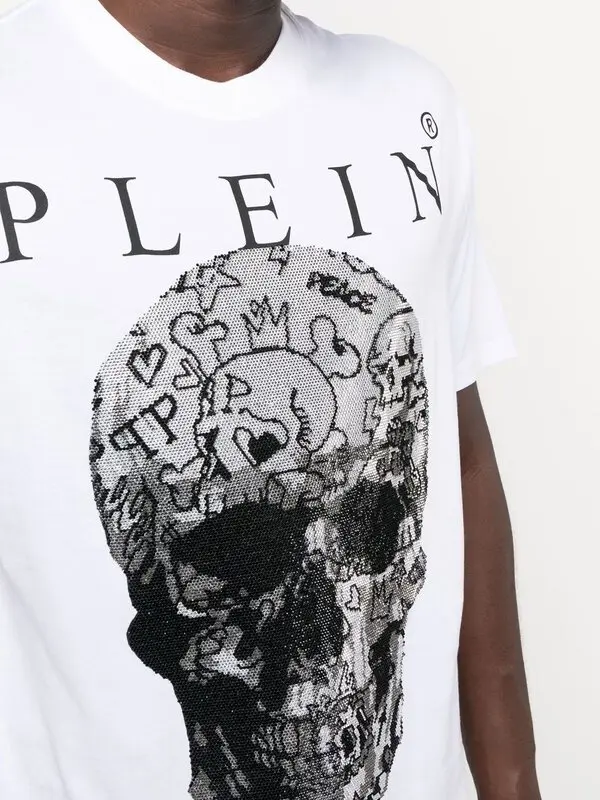 Philipp Plein Skull-print Short-sleeve T-shirt - White