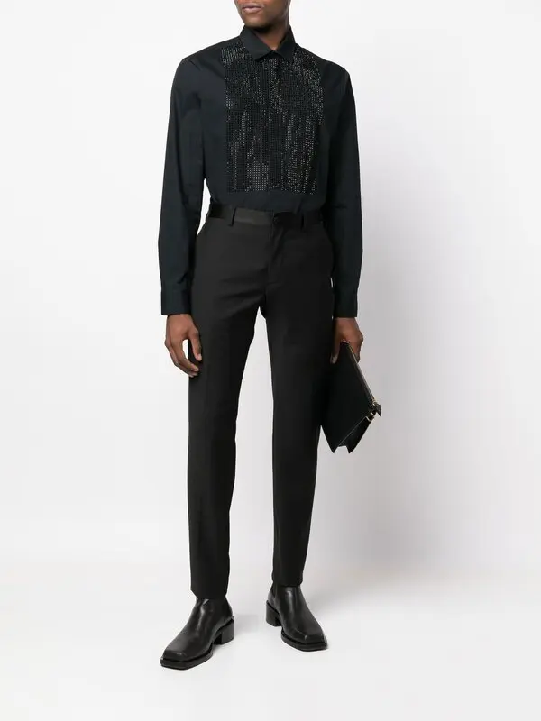 Philipp Plein Straight-leg Wool-blend Trousers