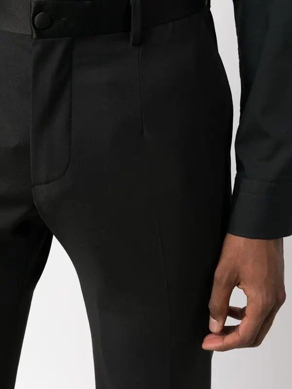 Philipp Plein Straight-leg Wool-blend Trousers