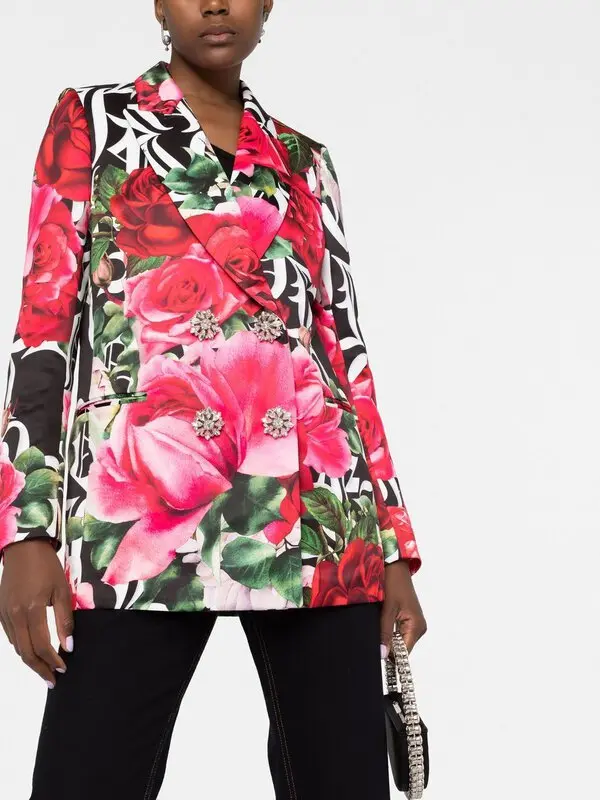 Philipp Plein Floral-print Blazer