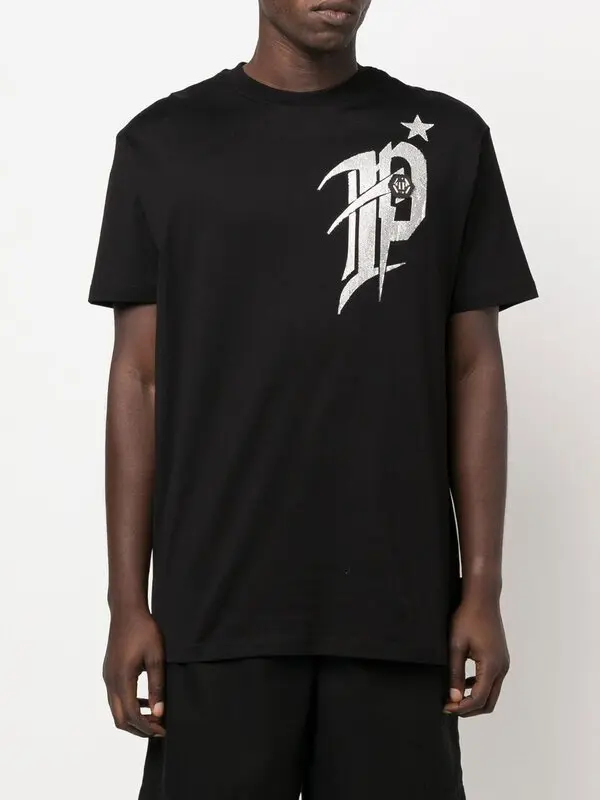Philipp Plein Logo-print Short-sleeved T-shirt - Black