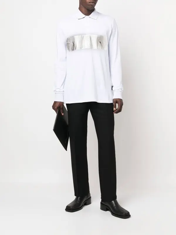 Philipp Plein Logo-print Polo Shirt - White