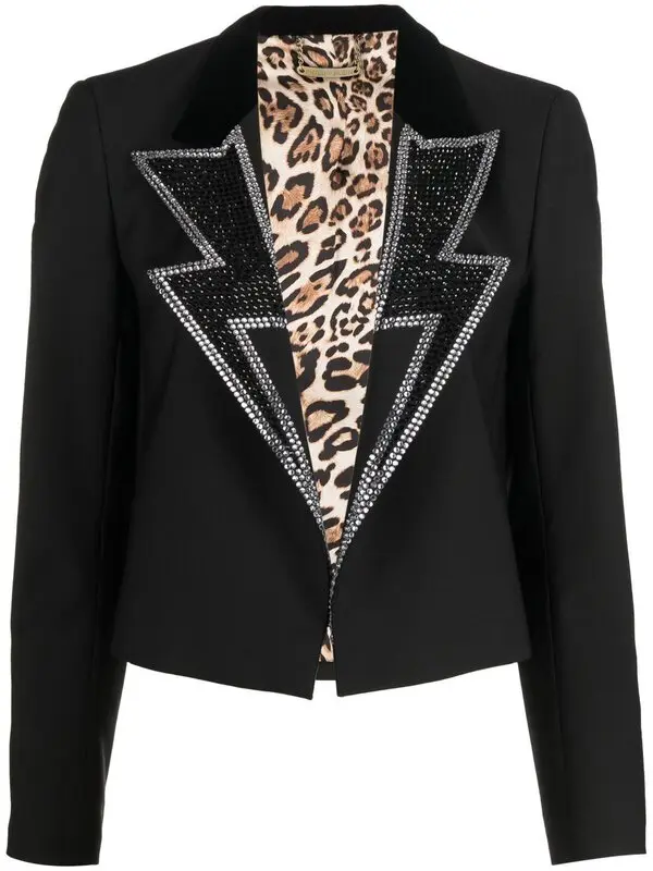 Philipp Plein Rhinestone Embellished Blazer