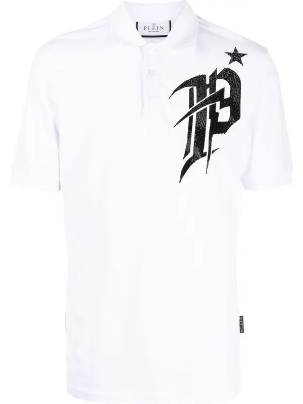 Philipp Plein Logo-print Polo Shirt - White