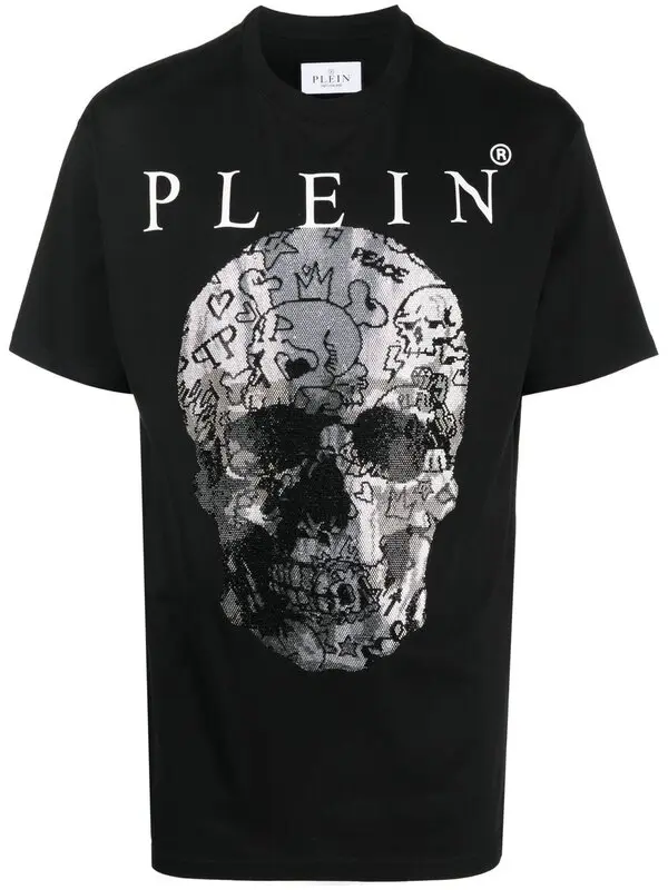 Philipp Plein Skull Print Short-sleeve T-shirt - Black