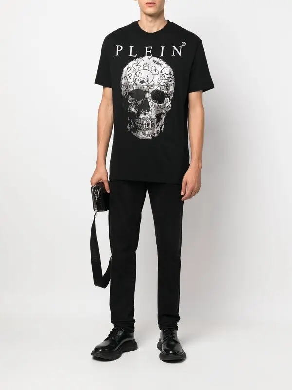 Philipp Plein Skull Print Short-sleeve T-shirt - Black
