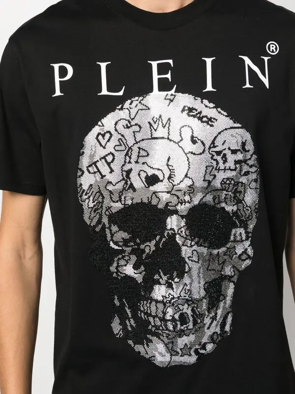 Philipp Plein Skull Print Short-sleeve T-shirt - Black