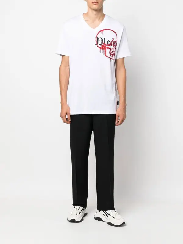 Philipp Plein V-neck Logo T-shirt