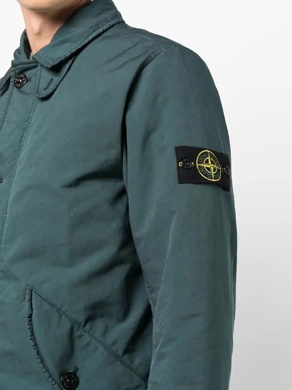 Stone Island Logo-patch Short Parka