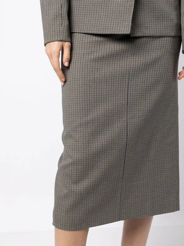 LOW CLASSIC Checked Pencil Skirt