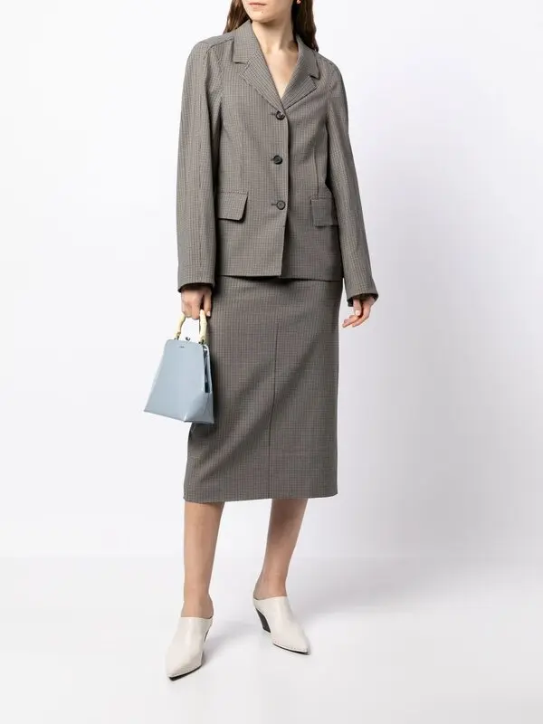 LOW CLASSIC Oversized Check Blazer