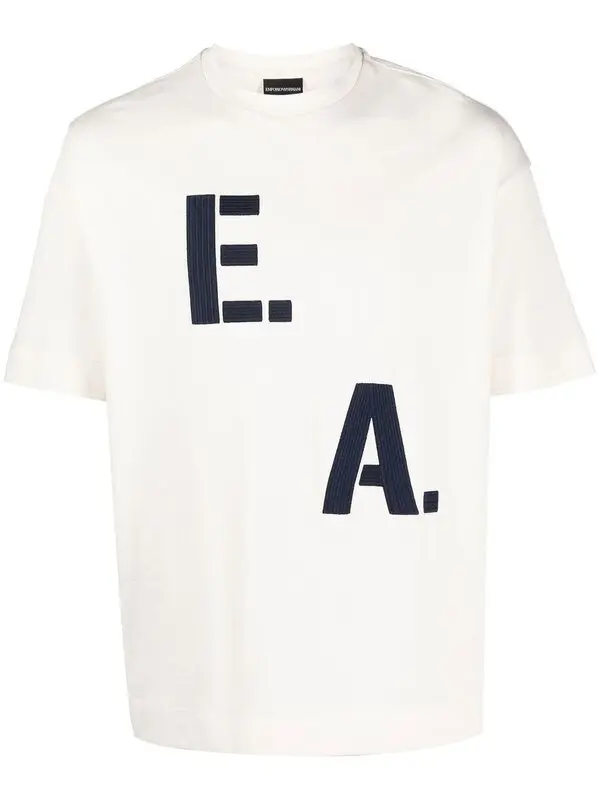 Emporio Armani Logo-print Cotton T-shirt - White