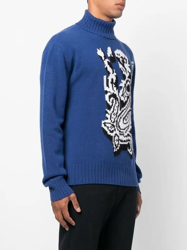 Etro Paisley-knit Roll-neck Jumper