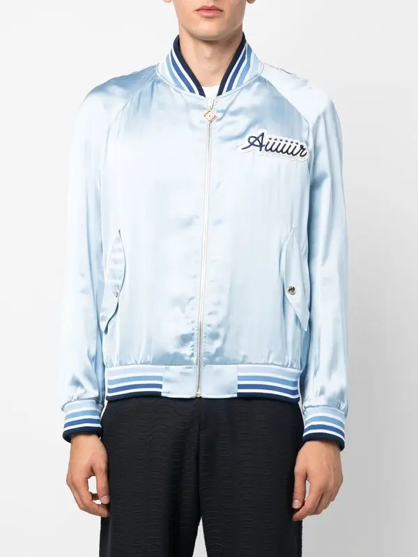 Casablanca Graphic Appliqué-patch Bomber Jacket