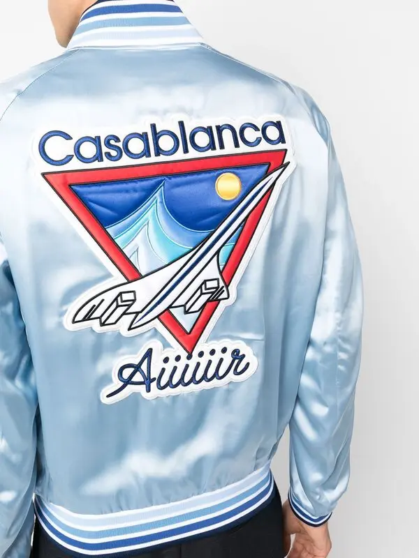 Casablanca Graphic Appliqué-patch Bomber Jacket