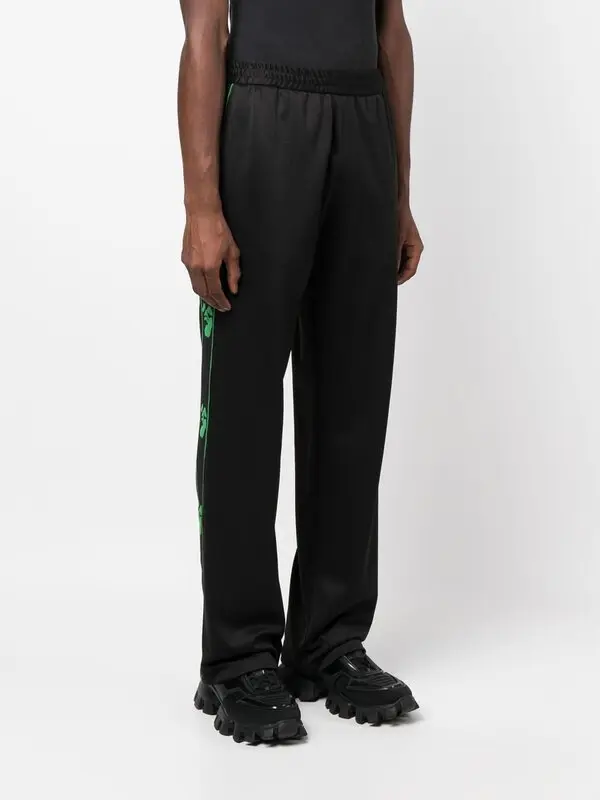 Off-White Face Band Logo-jacquard Track Pants