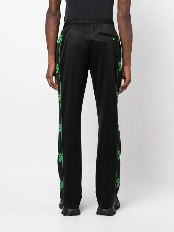 Off-White Face Band Logo-jacquard Track Pants