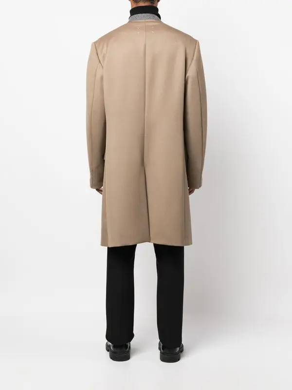 MAISON MARGIELA Cavalry Single-breasted Wool Coat - Neutrals