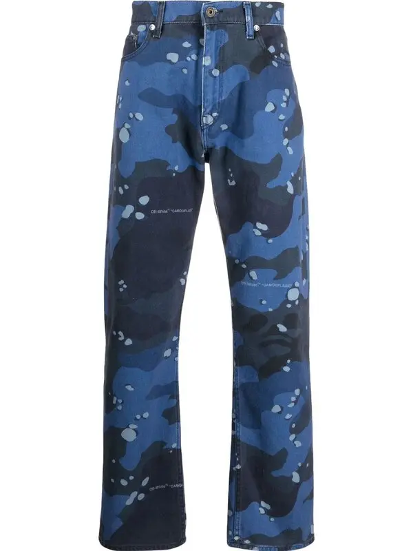 Off-White Camouflage-print Skate Jeans