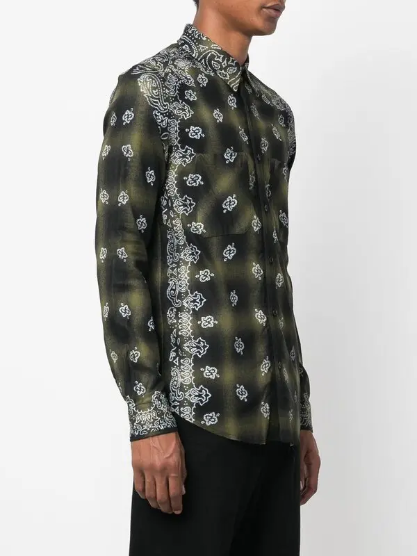 Amiri Bandana-print Checked Shirt
