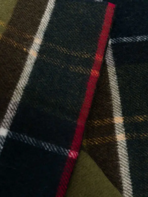 Barbour Fringed Tartan-check Scarf