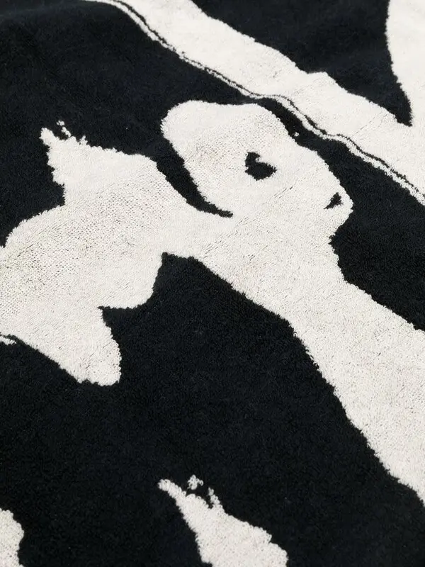 Yohji Yamamoto Logo Print Towel