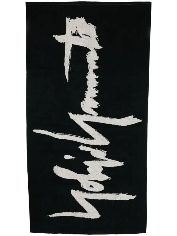 Yohji Yamamoto Logo Print Towel