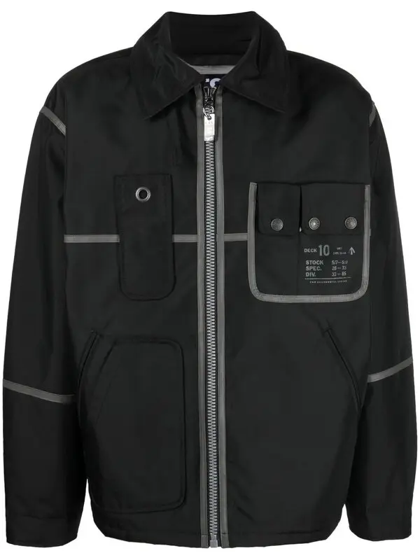 DIESEL® Piped Trim Canvas Jacket