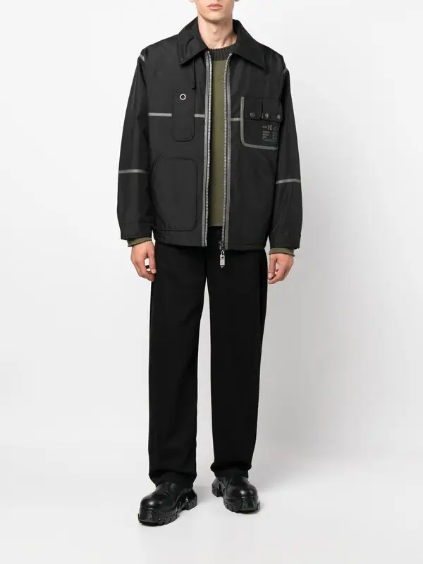 DIESEL® Piped Trim Canvas Jacket