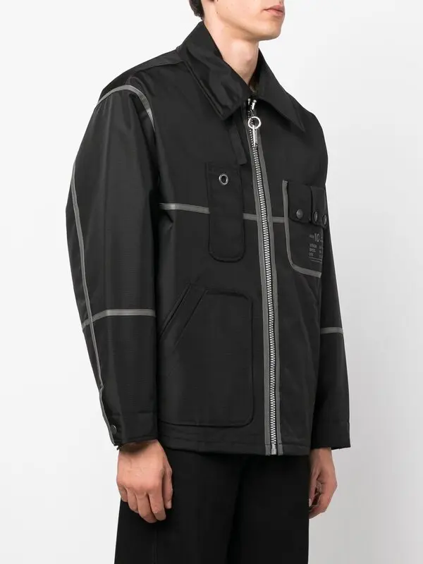 DIESEL® Piped Trim Canvas Jacket