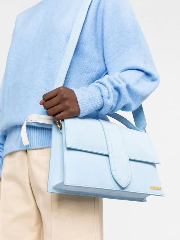 Jacquemus Le Bambinou Leather Tote - Blue