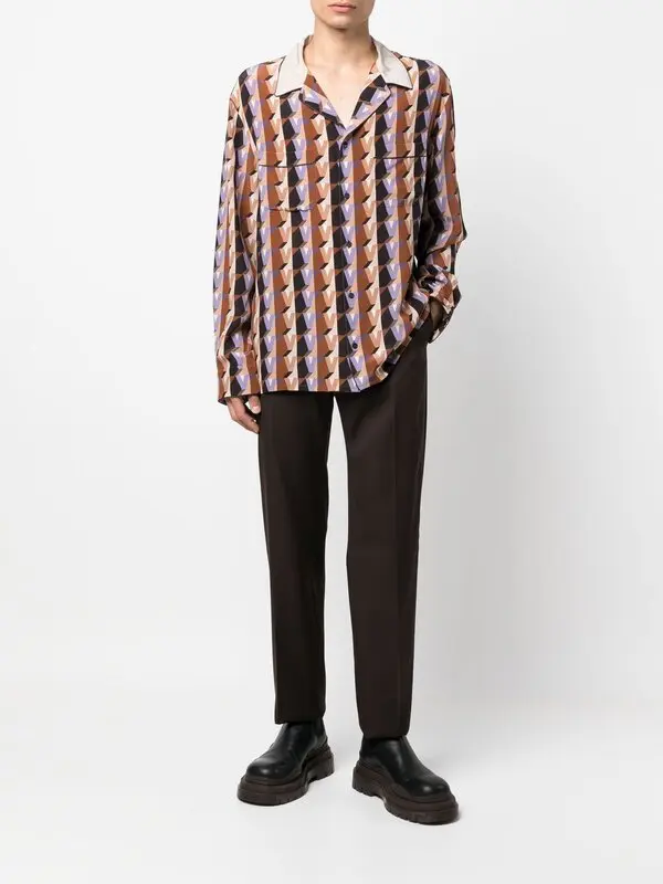 Valentino Garavani Graphic-print Silk Shirt