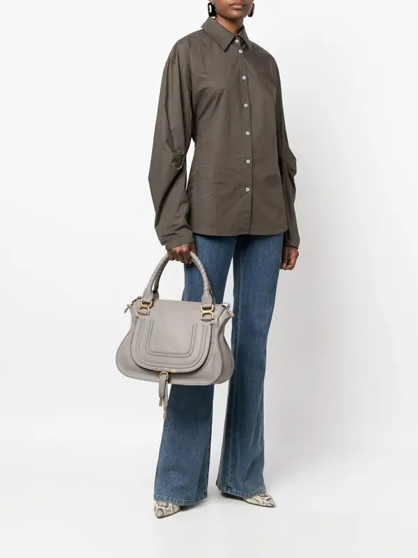 Chloé Marcie Leather Tote-bag - Grey