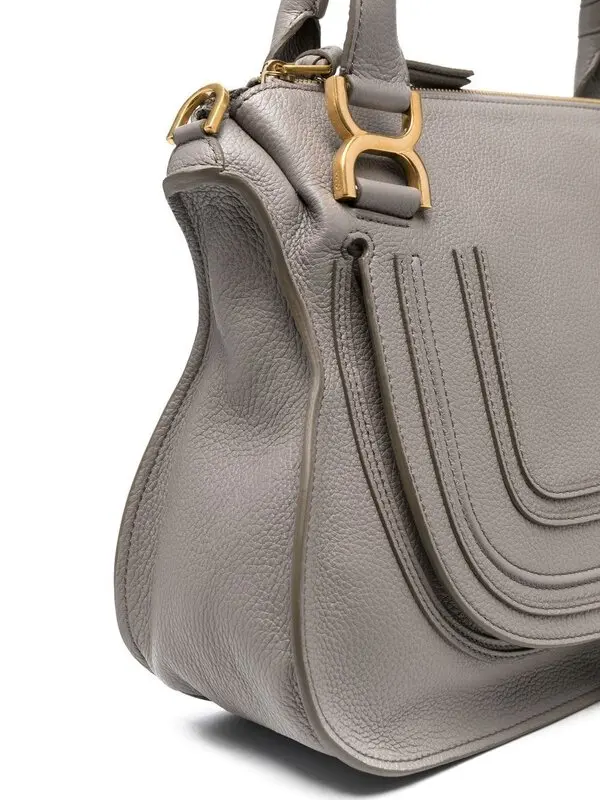 Chloé Marcie Leather Tote-bag - Grey
