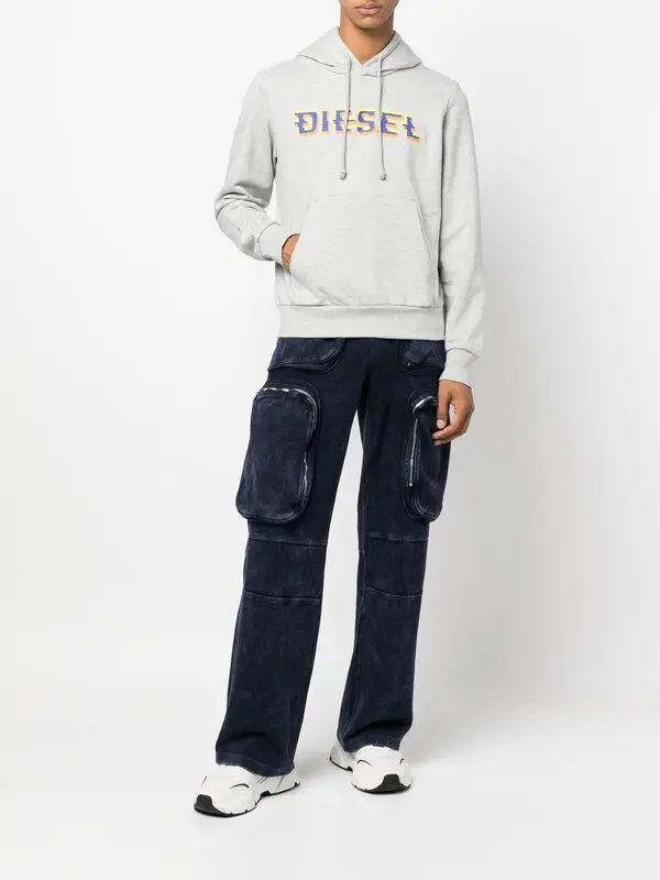 DIESEL® Logo-print Drawstring Hoodie