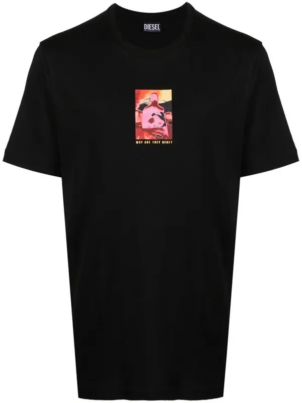 DIESEL® T-just-e31 Graphic T-shirt - Black