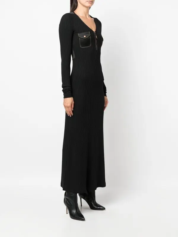 DIESEL® Pocket-detail Panelled Maxi Dress
