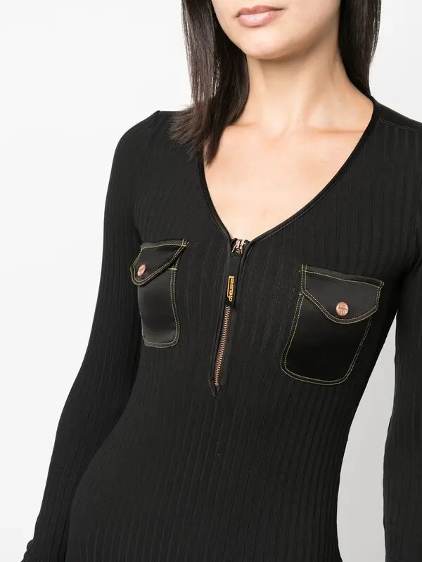 DIESEL® Pocket-detail Panelled Maxi Dress