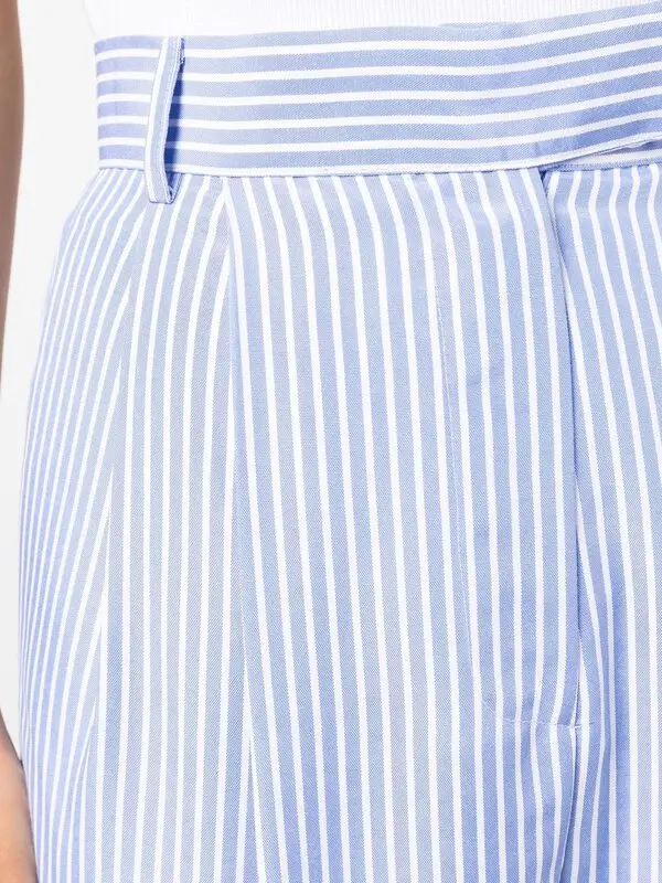 THE FRANKIE SHOP Bea Pinstripe Straight-leg Trousers