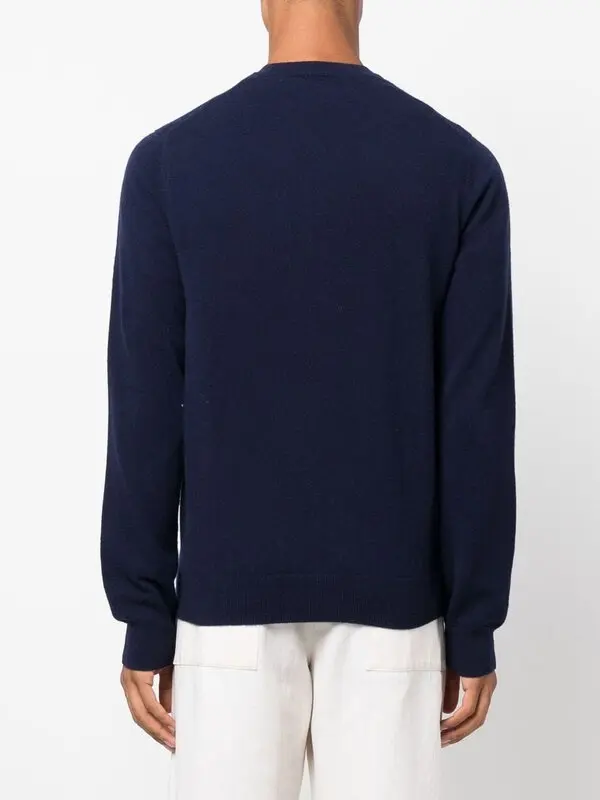 Comme Des Garçons Crew-neck Lambswool Cardigan