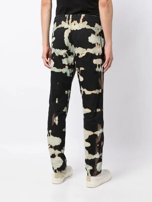 STAIN SHADE Tie-dye Straight-leg Trousers