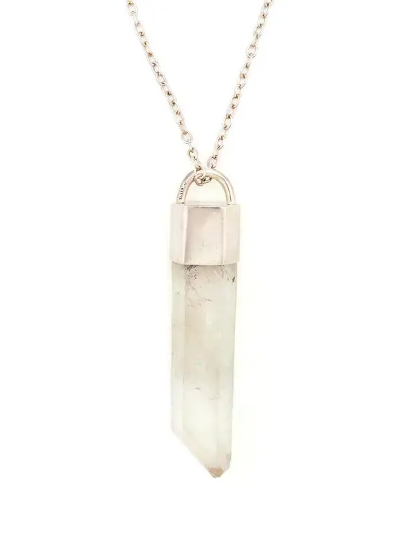 PARTS OF FOUR Talisman Quartz Pendant Necklace - Silver